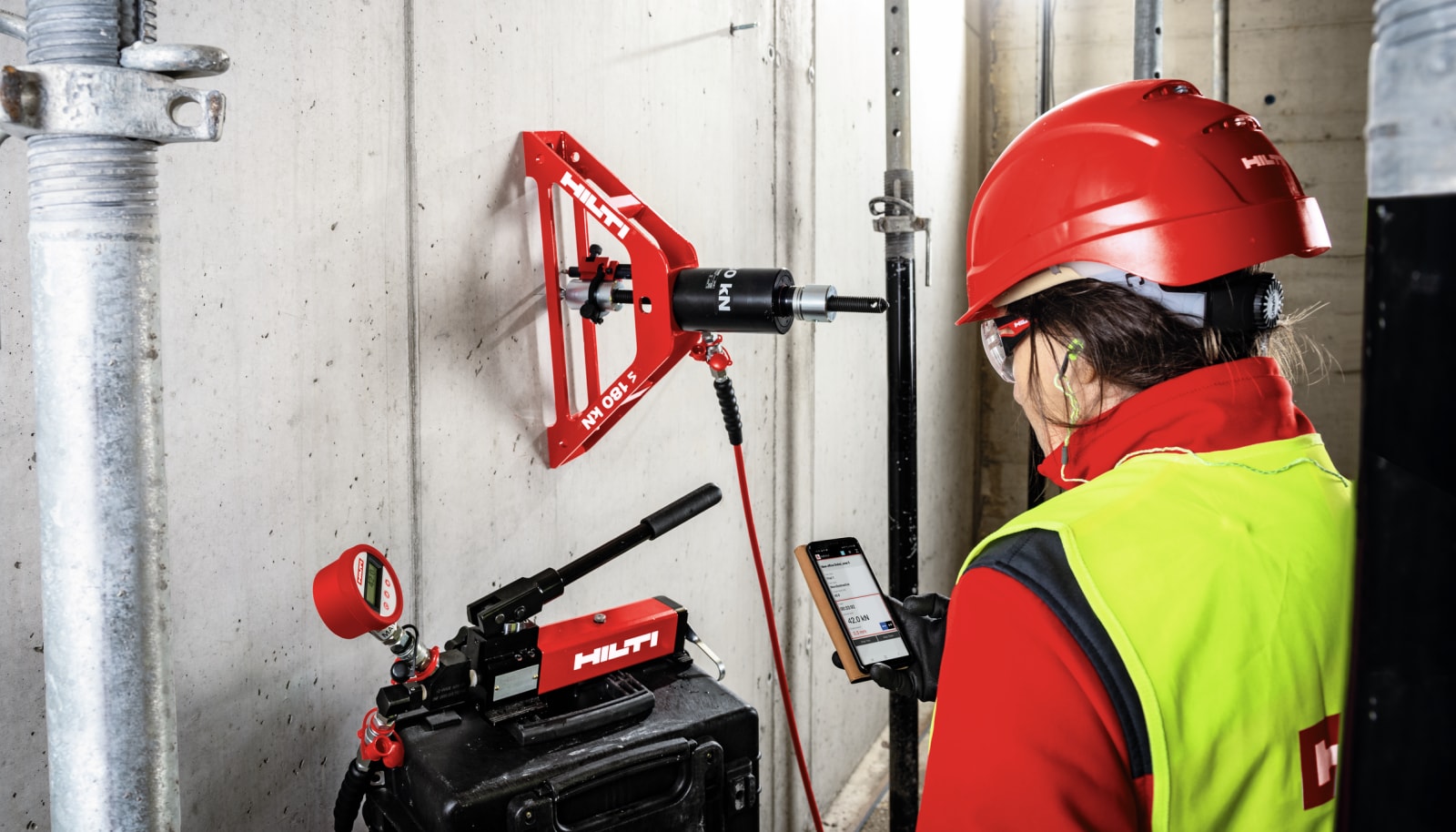 On-site testing of anchors